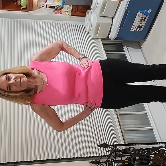 St. John | Tops | St John Pink Shell Petite | Poshmark